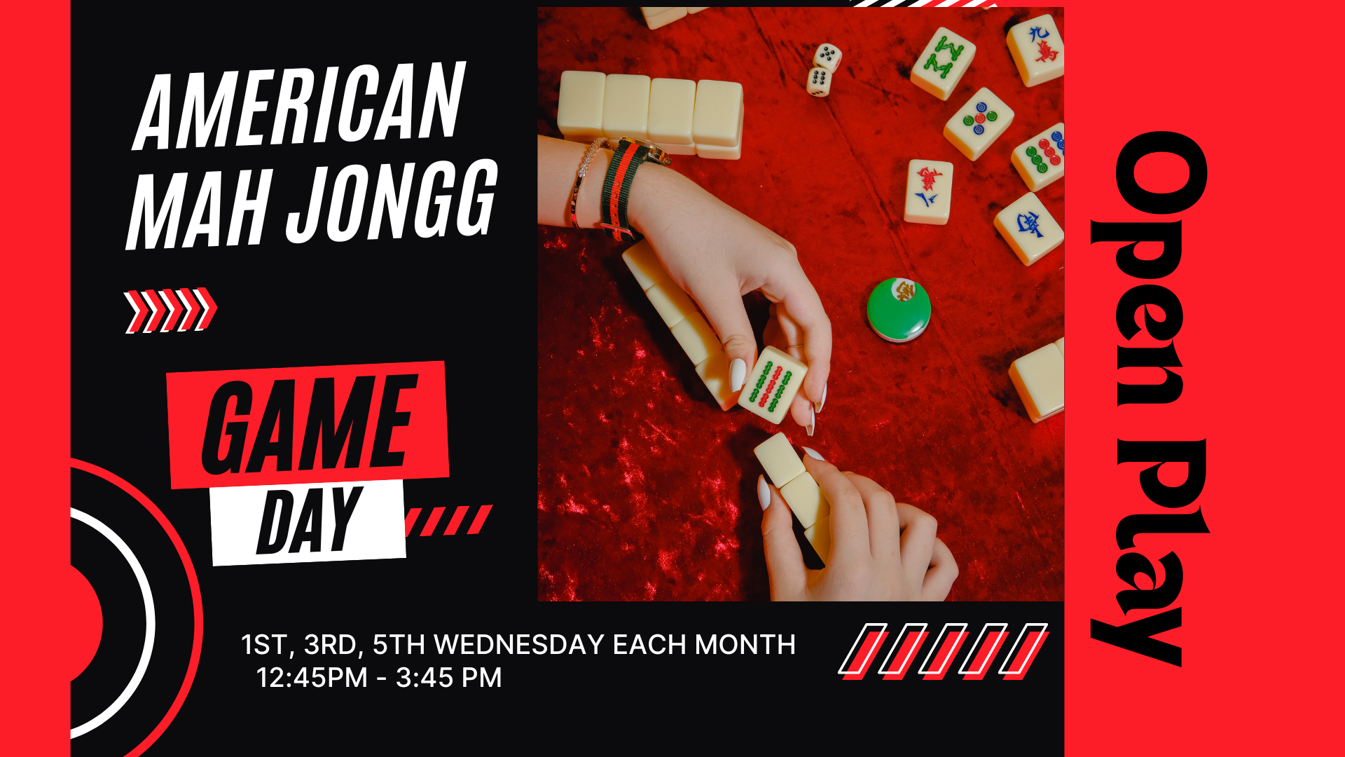 Mah Jongg Open Play: Tiles, Friends & Community - The Holland Center